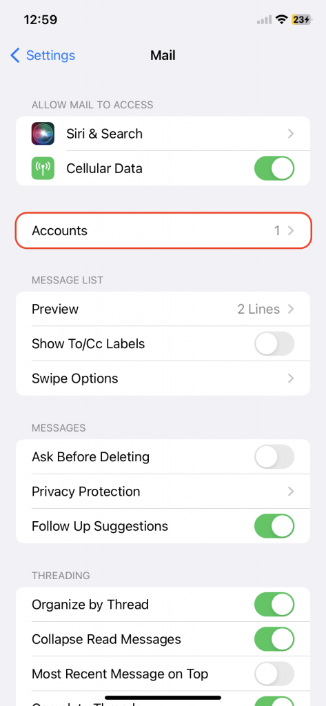 Adding a FDU Email Account to a Mobile Device’s Native ‘Mail’ App ...