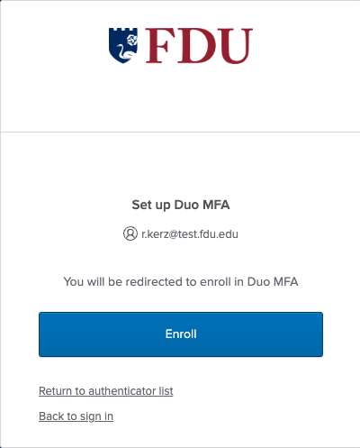 DUO Quick Start Guide for Faculty and Staff - Fairleigh Dickinson ...