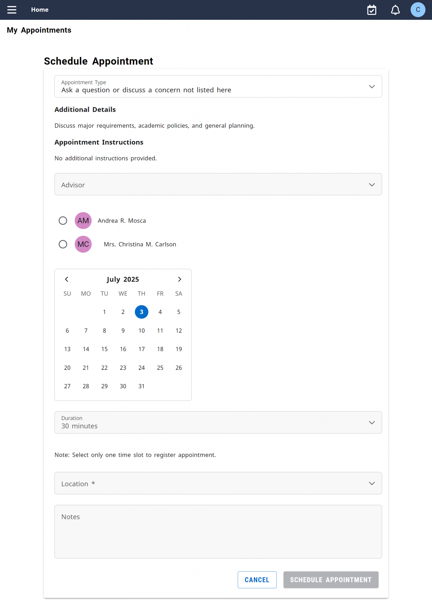 Advising Appointment Scheduling through MyFDUConnect - Fairleigh ...